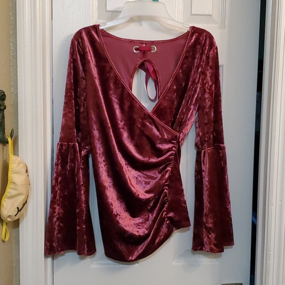 VENUS | Tops | Sexy Velour Boho Top | Poshmark